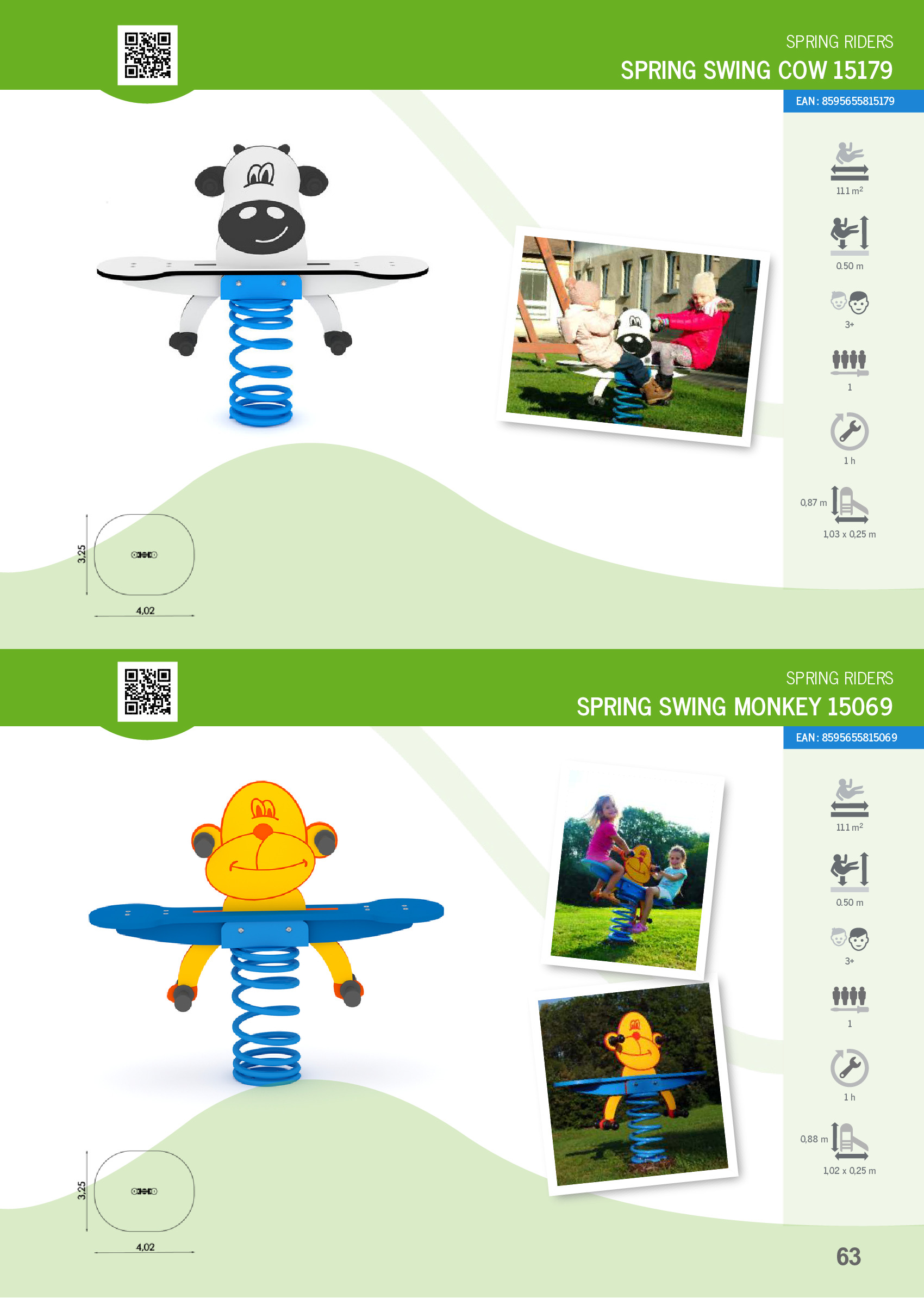 Spring rocker Cow 15179 | Sapekor.com